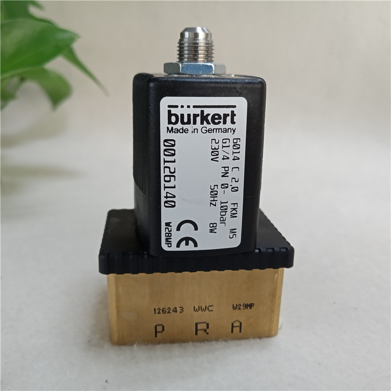 Válvula electrónica de Burkert 6014C 2.0 FKM G1/4 PN 0-10bar 230V 00126140
